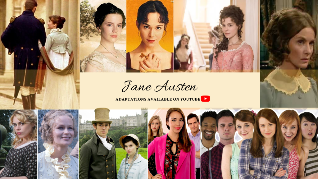 Jane Austen adaptations available on YouTube – LABLUEANN